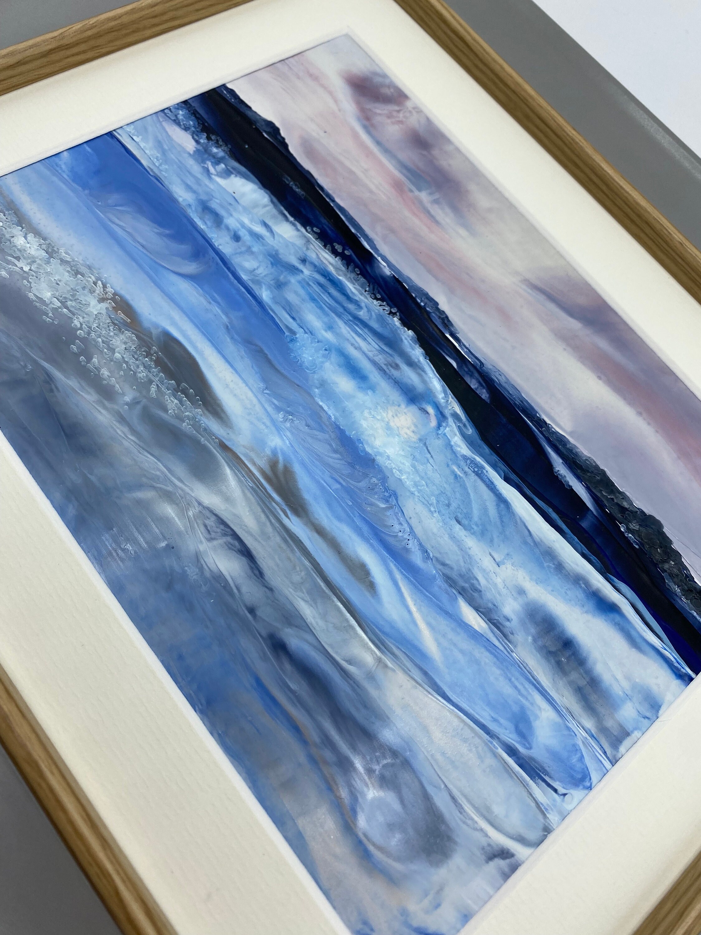 Seascape Painting, Encaustic, Wax Wedding Anniversary, Original Artwork ...