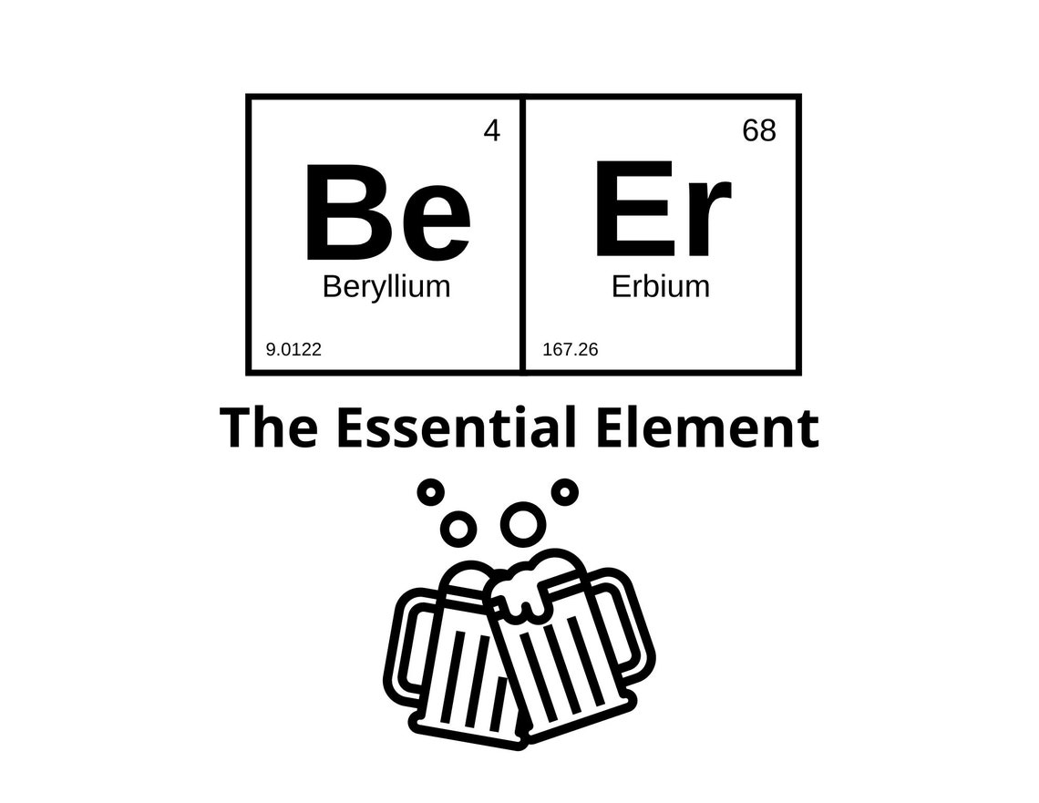 Periodic Beer Printable - Etsy