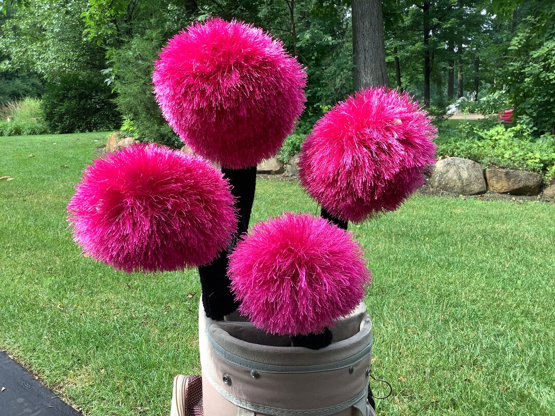 Fuchsia Pink Golf Club Head Covers (13276) - Etsy