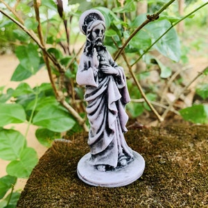 Small Stone Jesus Statue, Christian Home Decor (11cm) - Etsy