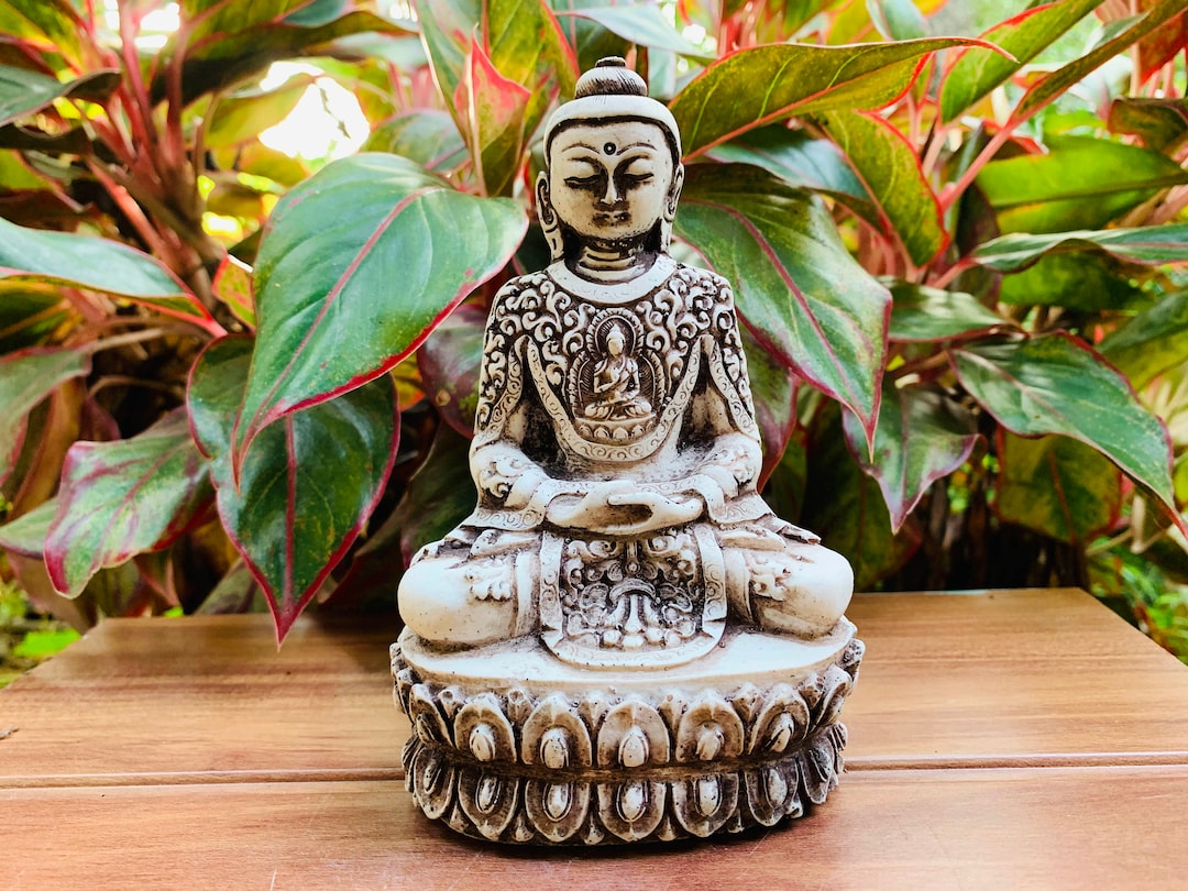 Lord Buddha Statue Meditating Buddha Small Stone Sculpture Seated ...