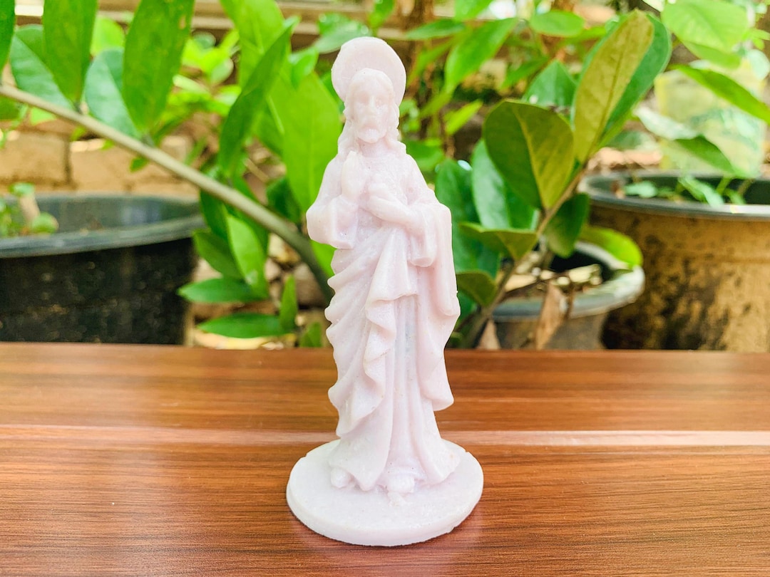 Small White JESUS Statue Lord Jesus Statue Mini Jesus Christ Figurine ...