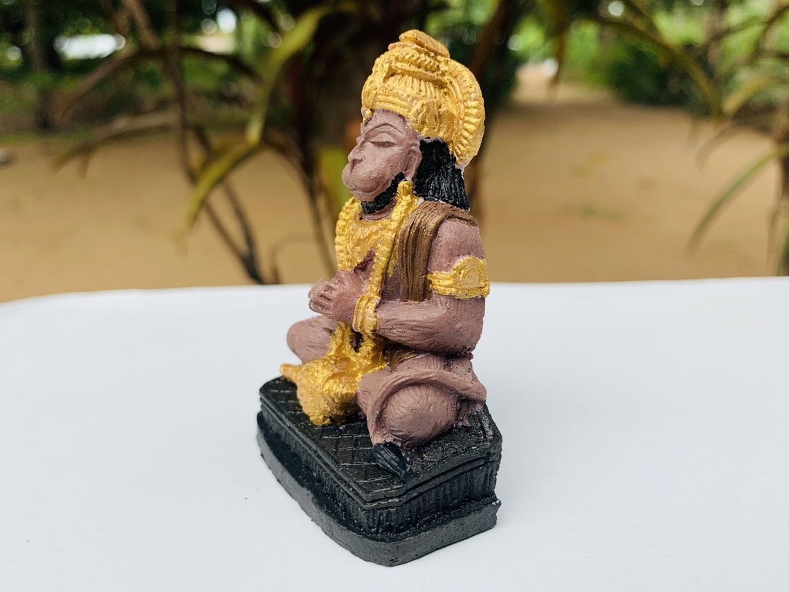 Small Lord HANUMAN Statue Hanuman Stone Statue Hanumantha - Etsy