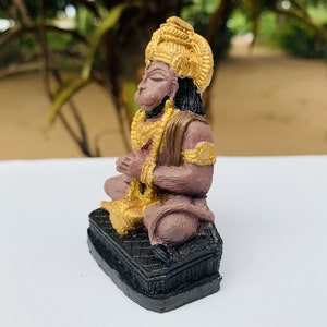 Small Lord Hanuman Statue Hanuman Stone Painted Monkey God Hanuma Hindu ...