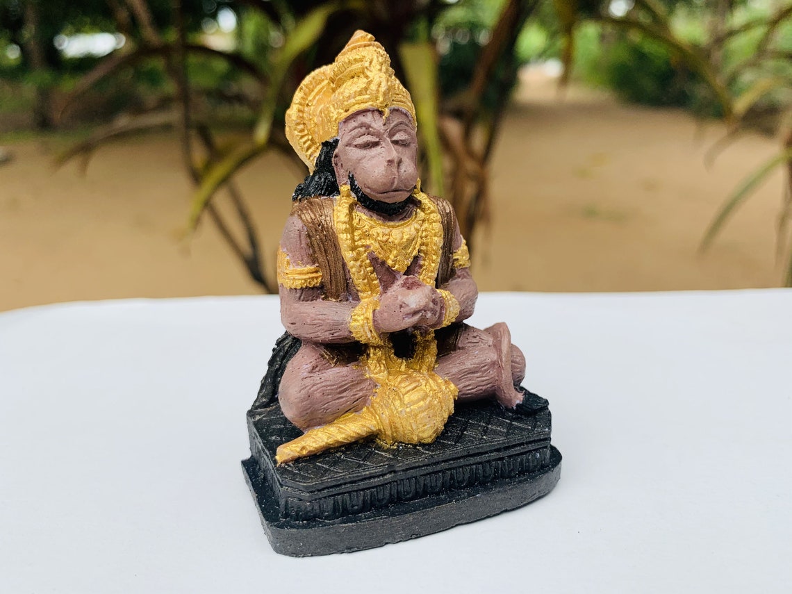 Small Lord HANUMAN Statue Hanuman Stone Statue Hanumantha - Etsy