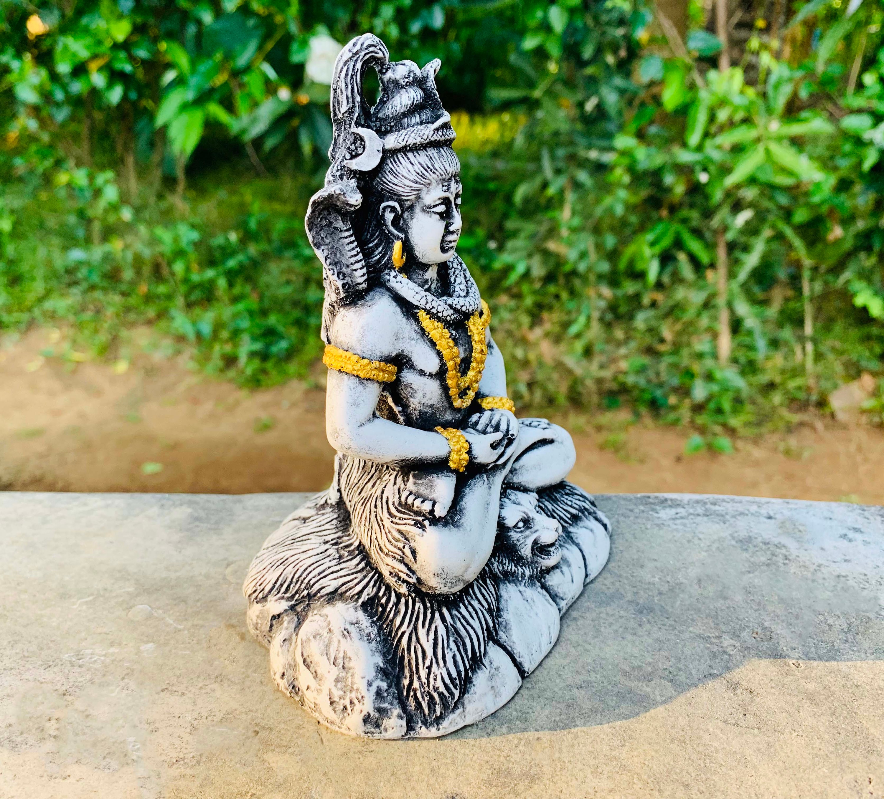 Shiva Stone Statue Meditating Shiva Idols Shiwa Statue - Etsy