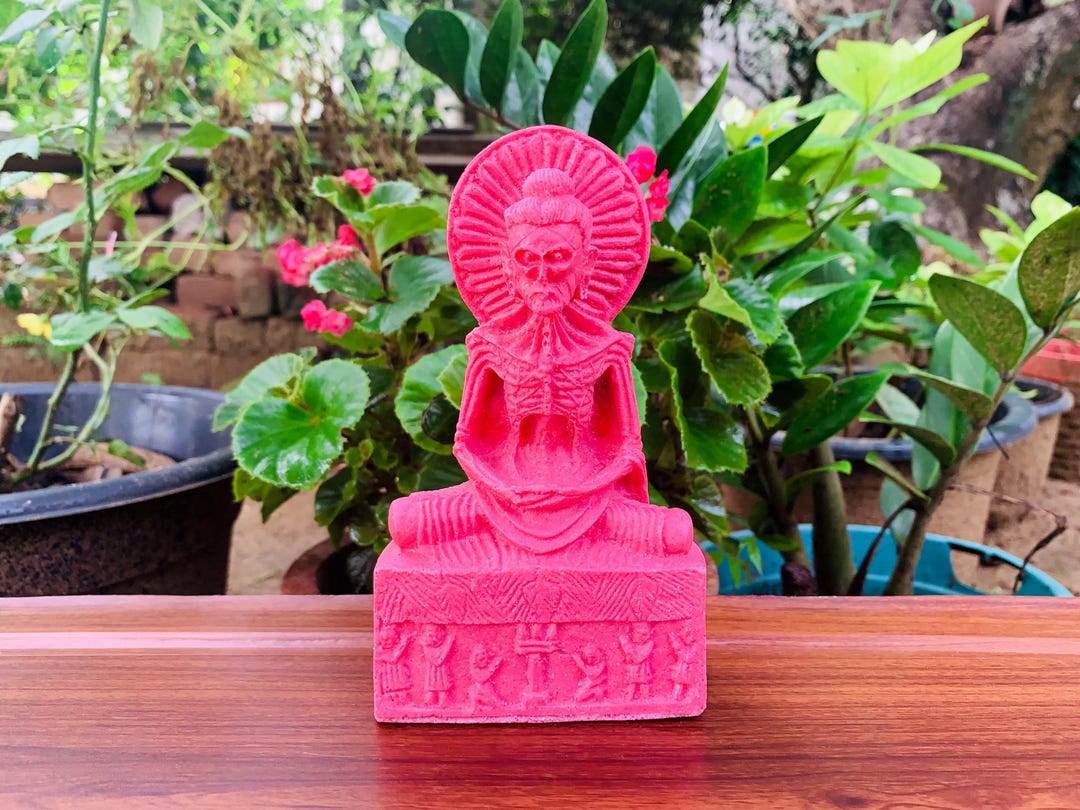 Pink Skinny Buddha Statue Deep Meditating Buddha Buddhist Buddhism Home ...