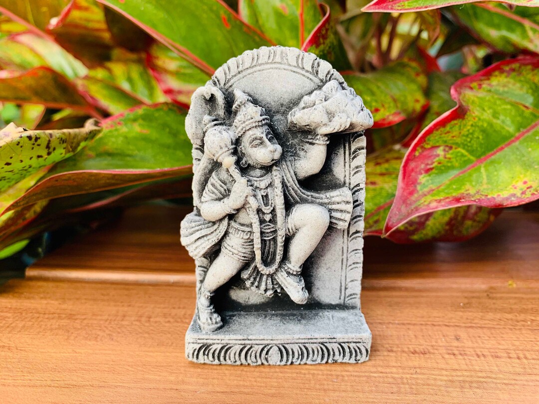 Small Lord HANUMAN Statue Hanuman Stone Statue Hanumantha Monkey God ...