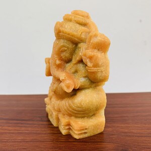 Orange Stone Ganesha Statue, Hindu God Sculpture (7.5cm) - Etsy