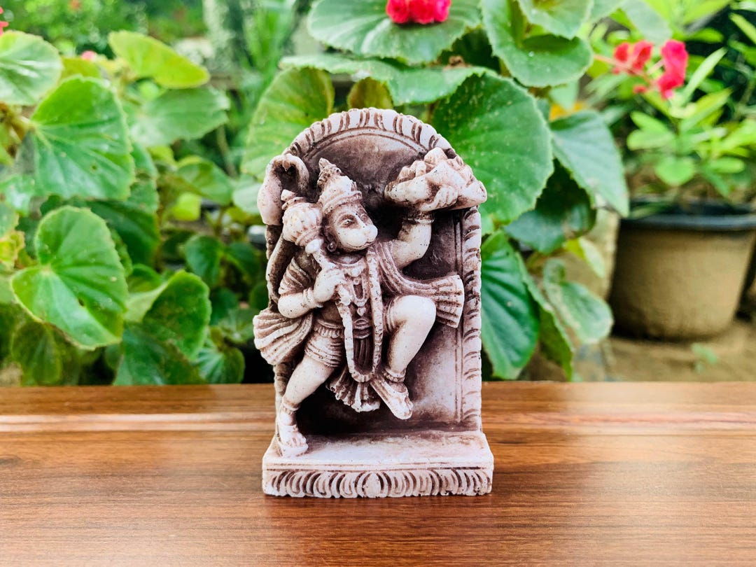 Small Stone Lord Hanuman Statue, Hindu Monkey God Idol - Etsy