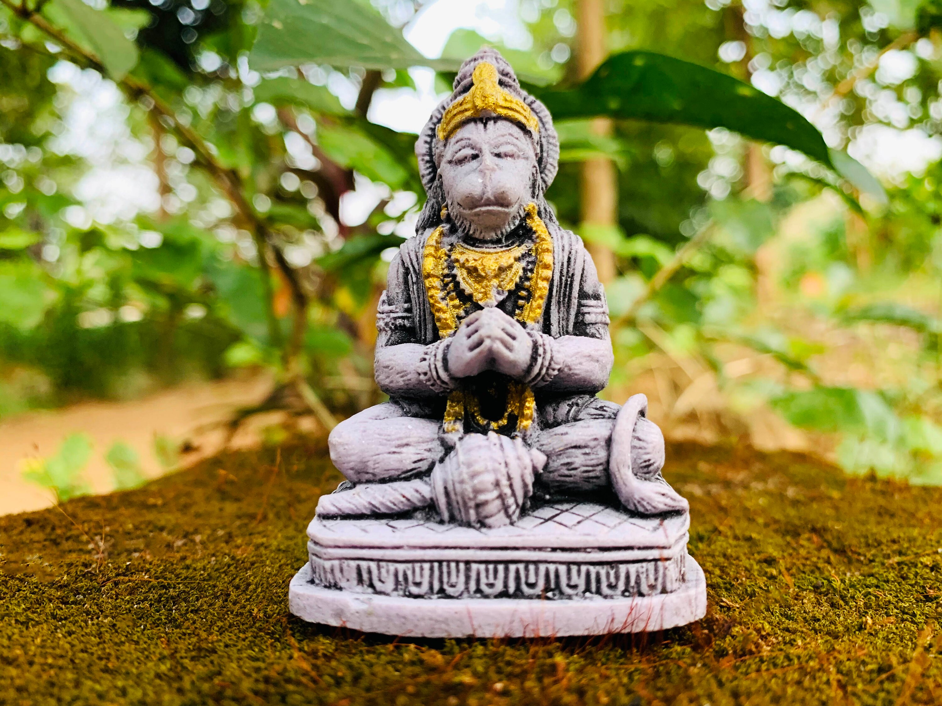 Small Lord HANUMAN Statue Hanuman Stone Statue Hanumantha - Etsy