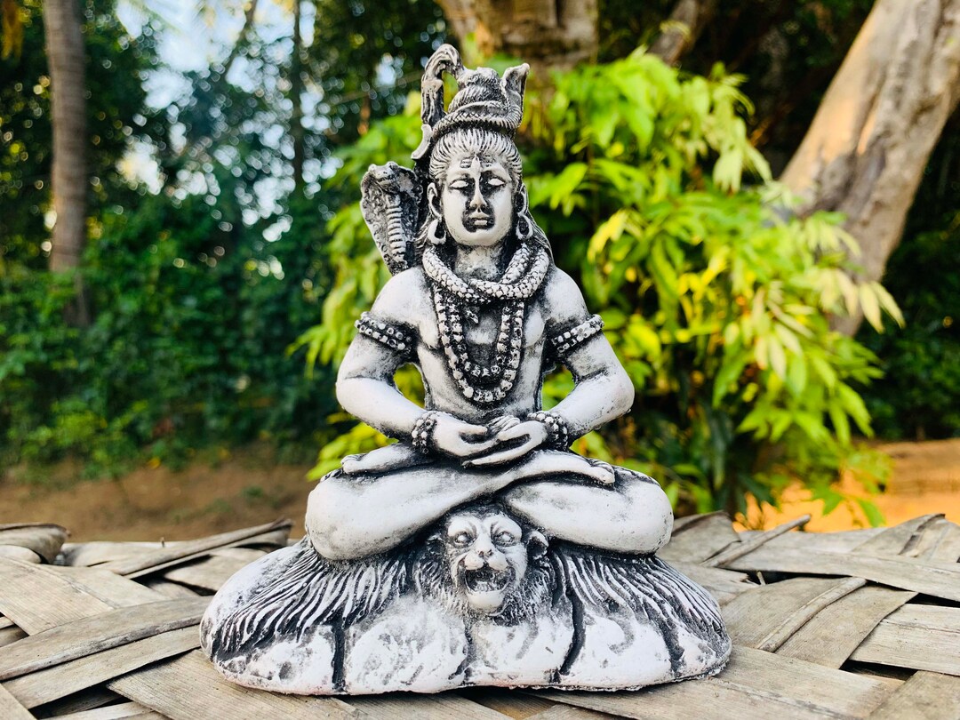 Shiva Stone Statue Meditating Shiva Statue Hindu Lord God Shiva Shankar ...