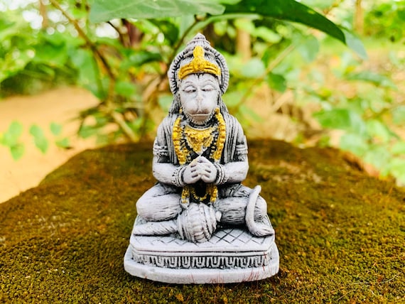 Small Lord HANUMAN Statue Hanuman Stone Statue Hanumantha - Etsy UK
