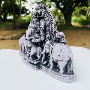 Ganesha With Elephant Statue Large Ganesha Stone Statue Lord Hindu God ...