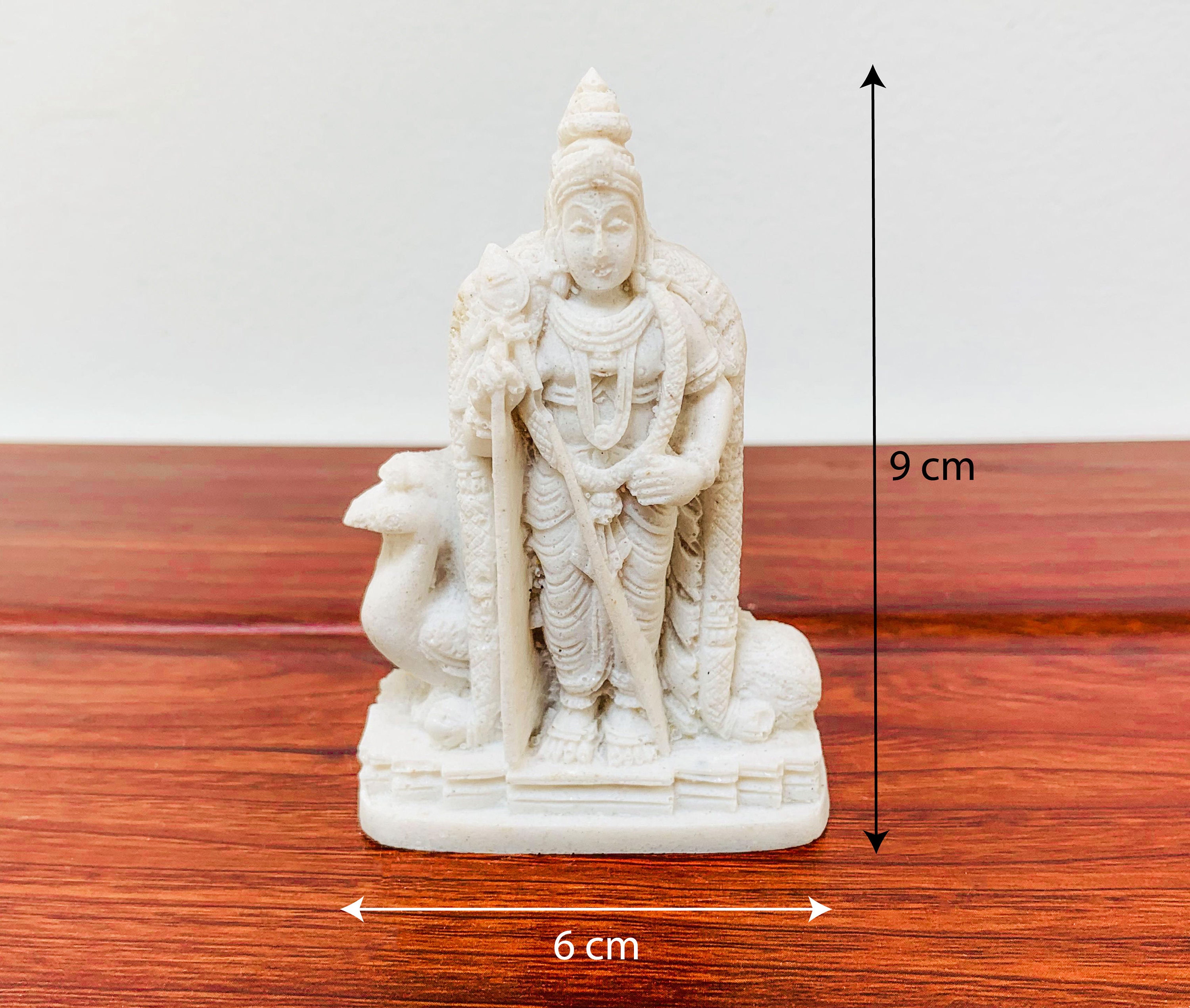 White Murugan Statue Lord Kartikeya Idol Subrahmanya Sculpture Murugan ...