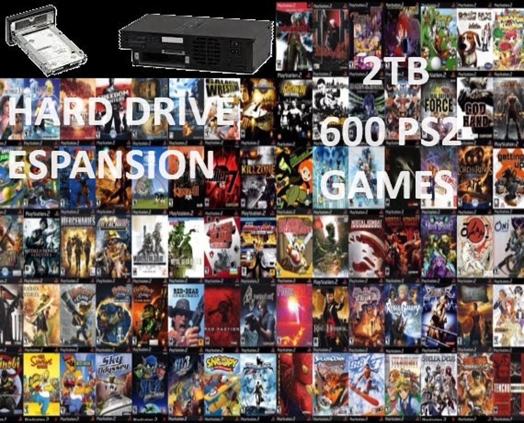 2TB FAT PS2 Upgrade.w/adapter.600 Games.plugnplay - Etsy UK