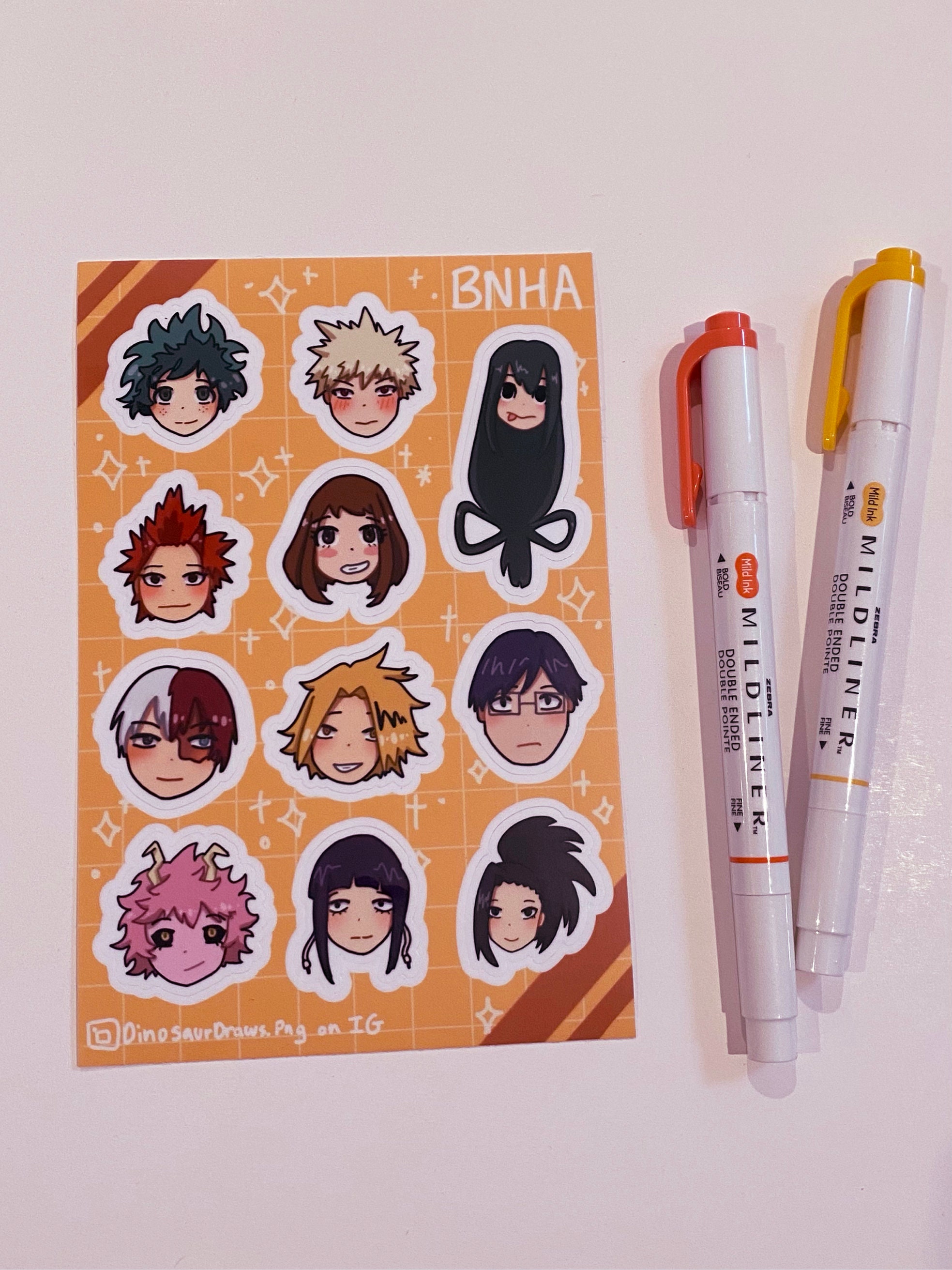 Mha Bnha Manga Anime Stickers My Hero Academia Boku No Hero Etsy