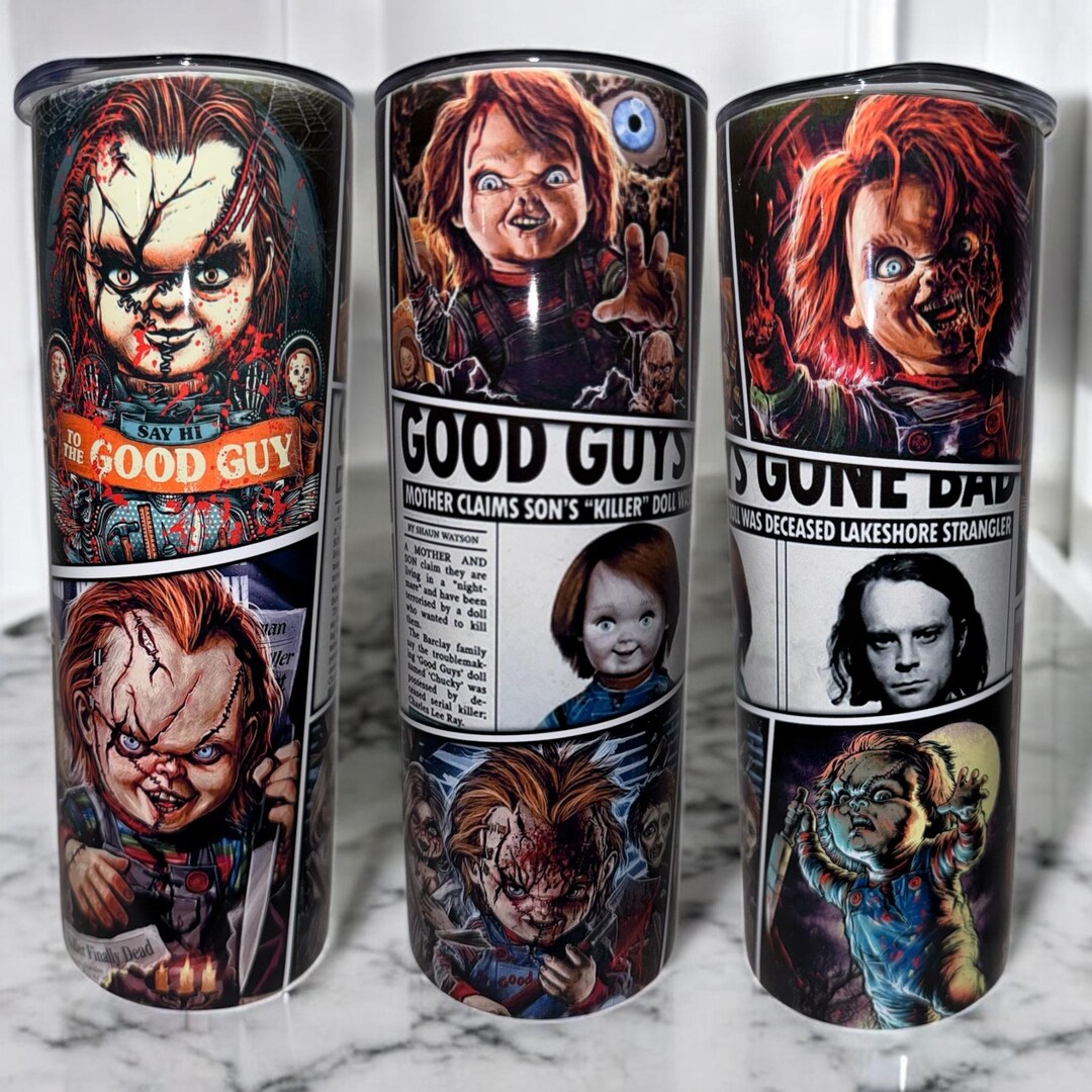 20oz Horror Chucky Tumbler – Double Walled Stainless Steel Insulated ...