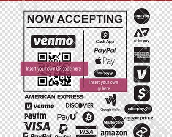 Qr Code Venmo Sign - Etsy