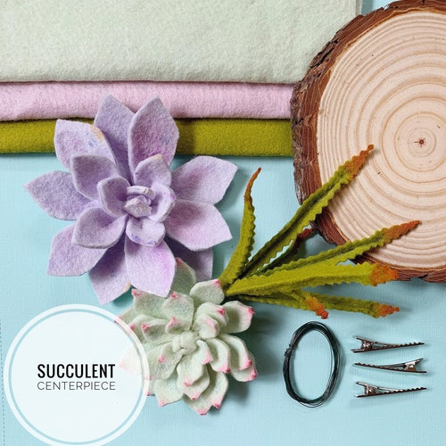 Felt Succulent Downloadable Patterns and Tutorial - Etsy