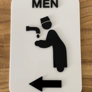 Masjid Wudu Sign | Men's and Women's Wudu Sign | Muslim Bathroom Sign ...