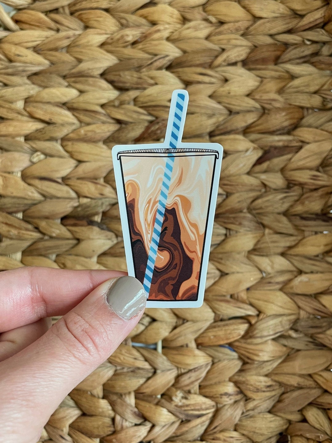 Iced Coffee Sticker - Etsy