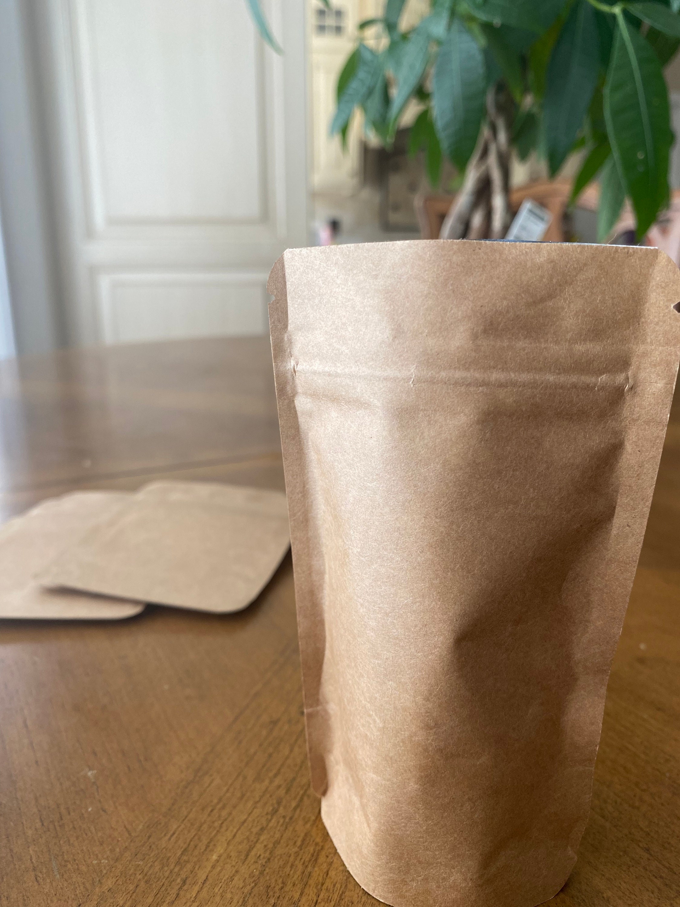 Resealable Foil Lined Kraft Paper Sample Size Bag Pouch 5 Pack for ...
