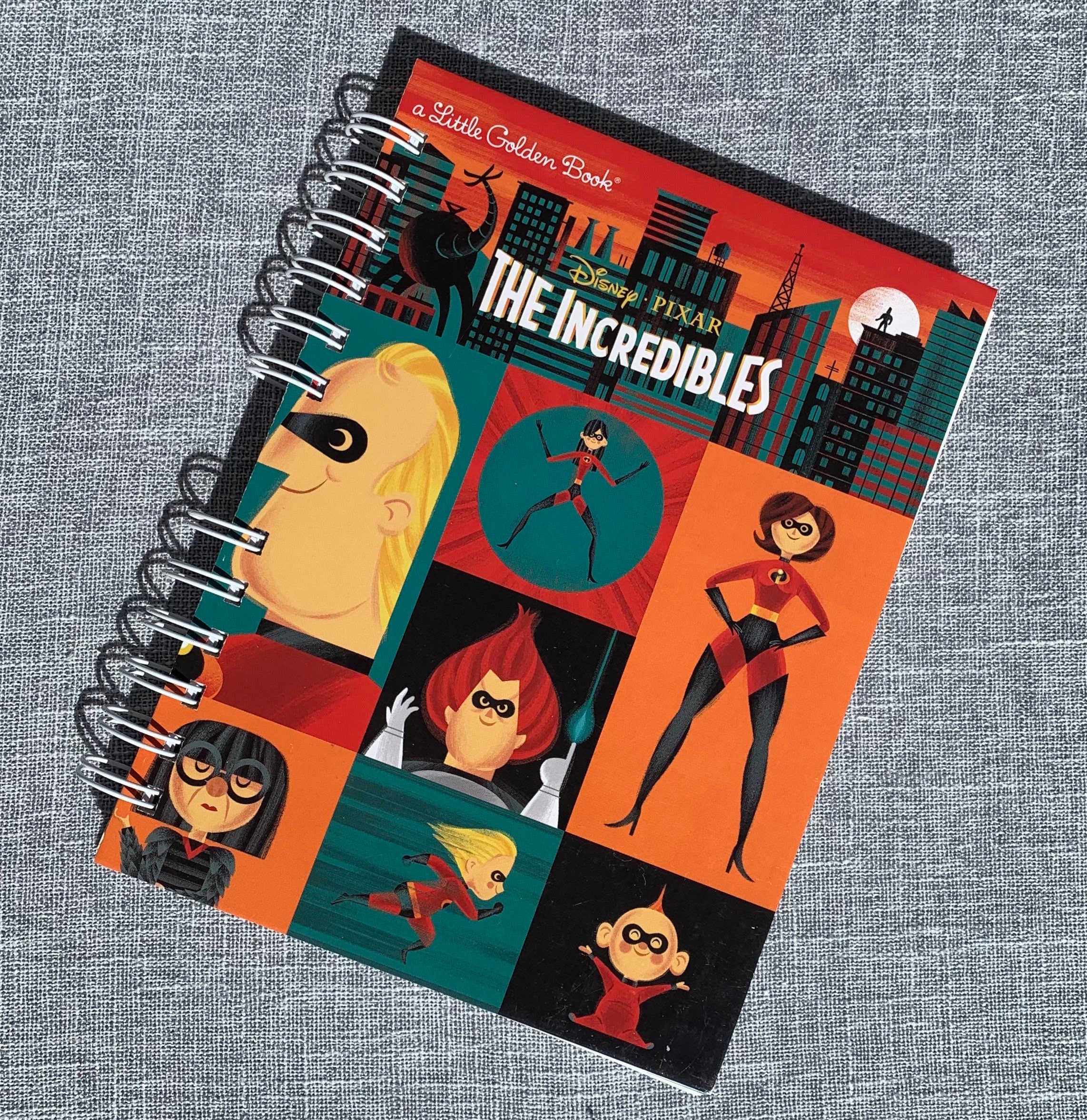 Upcycled Disney Pixar the Incredibles Little Golden Book Storybook 200 ...