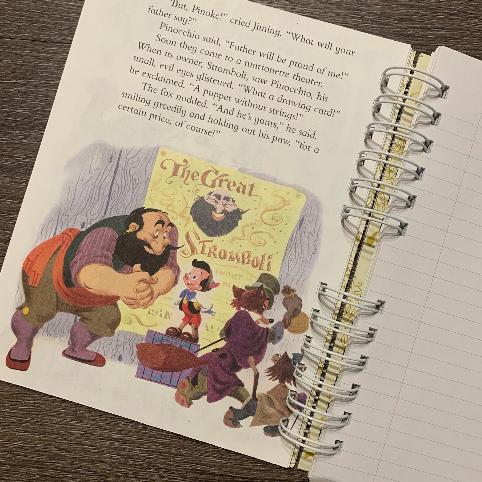 Upcycled Disney Pinocchio Storybook 200 Page Journal - Etsy