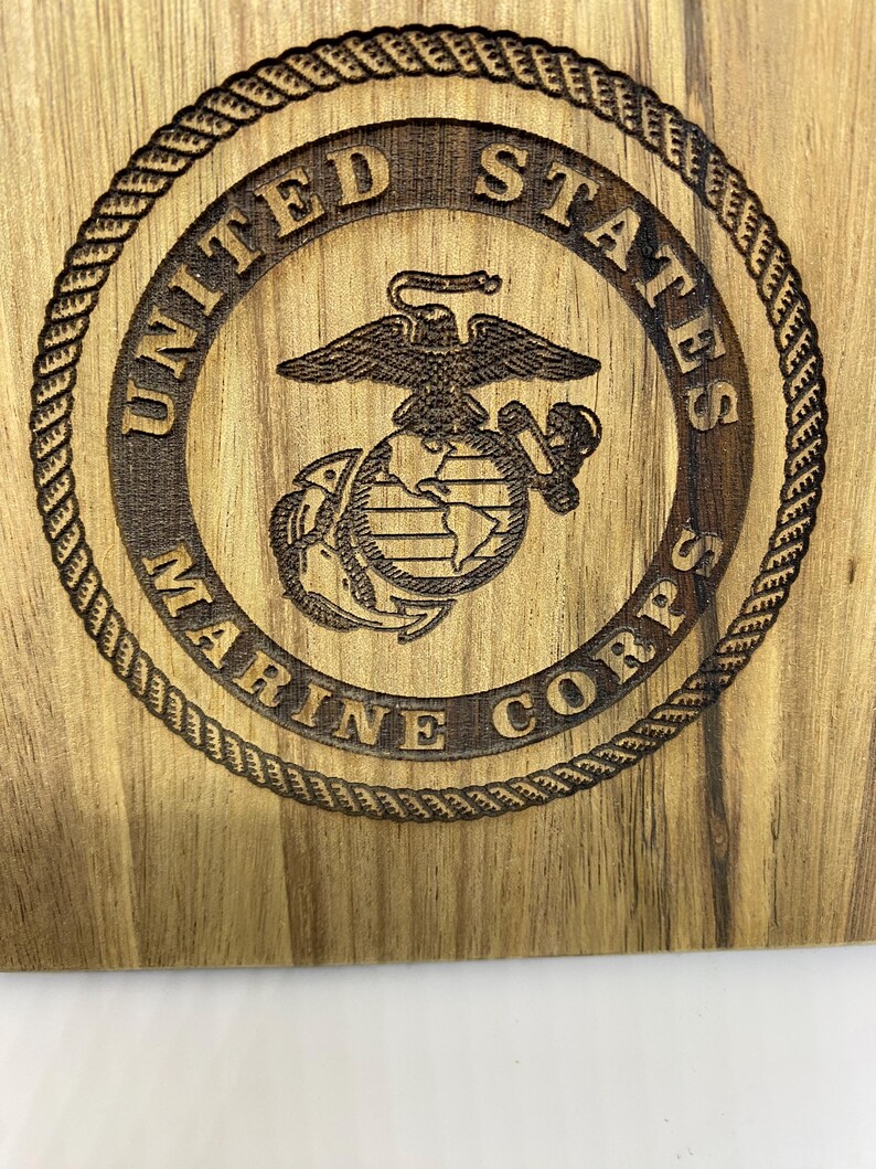 Handcrafted Wall Bottle Opener Marines Man Cave Acacia Wood - Etsy