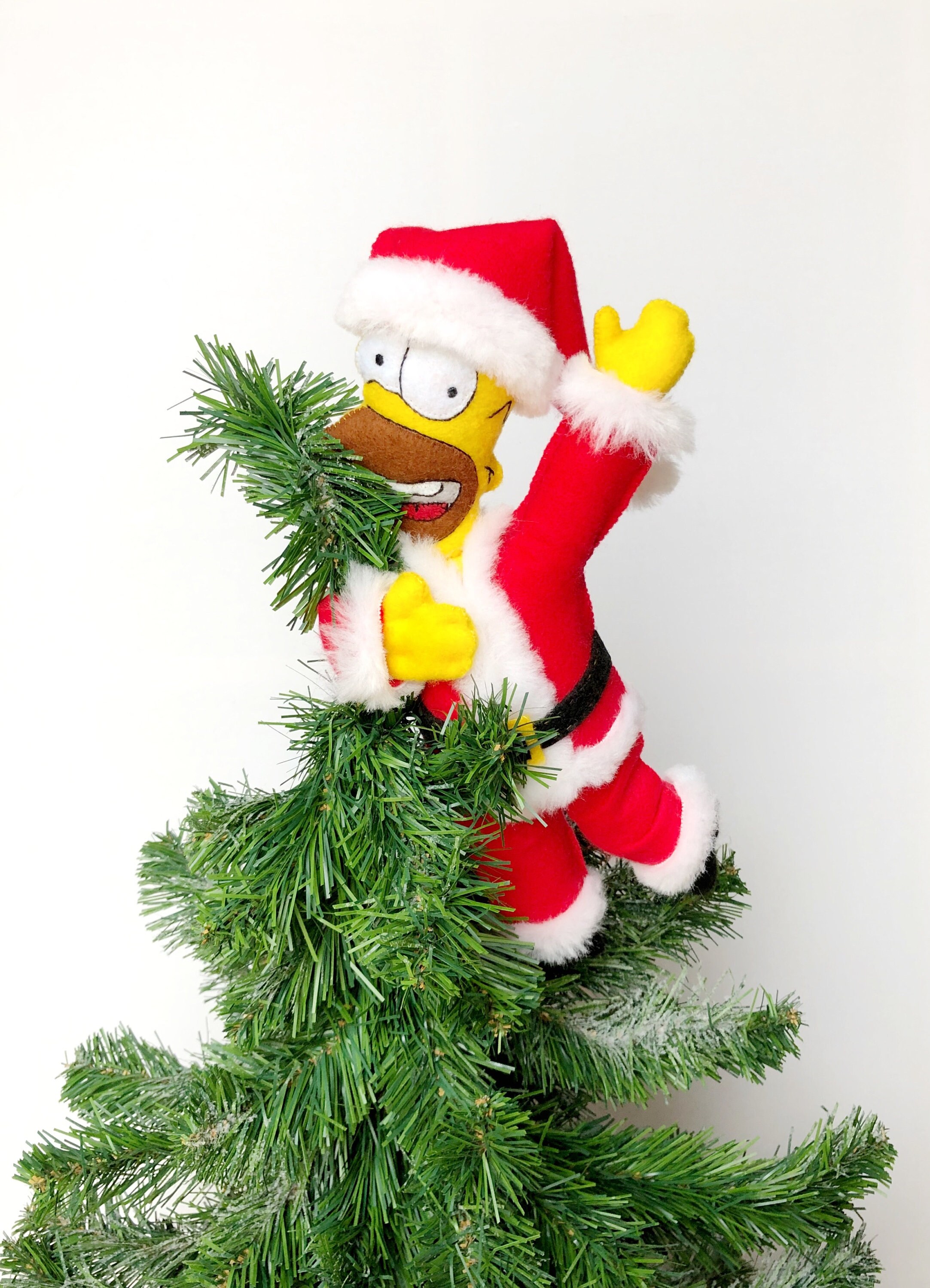 Funny Christmas Tree Topper Homer Tree Topper Felt Christmas - Etsy