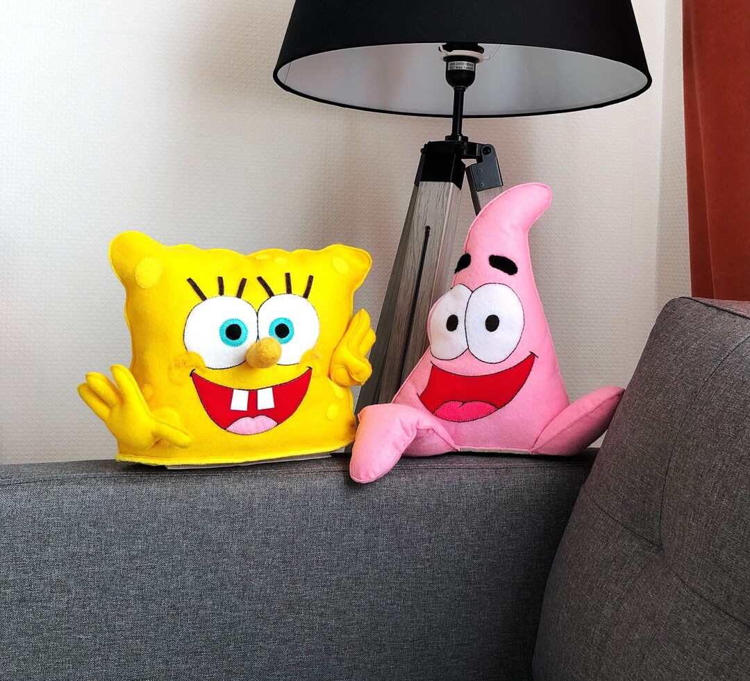 Handmade Felt Spongebob and Patrick Inspired Decor, Children's Room ...