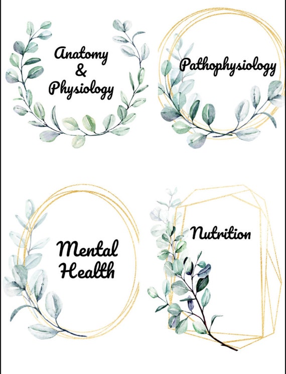 Watercolor Nursing Binder Covers - Etsy