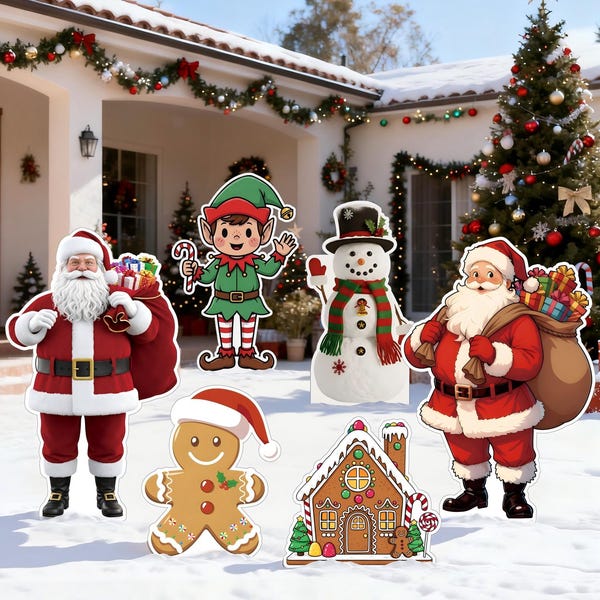 Santa Claus Standees - Etsy