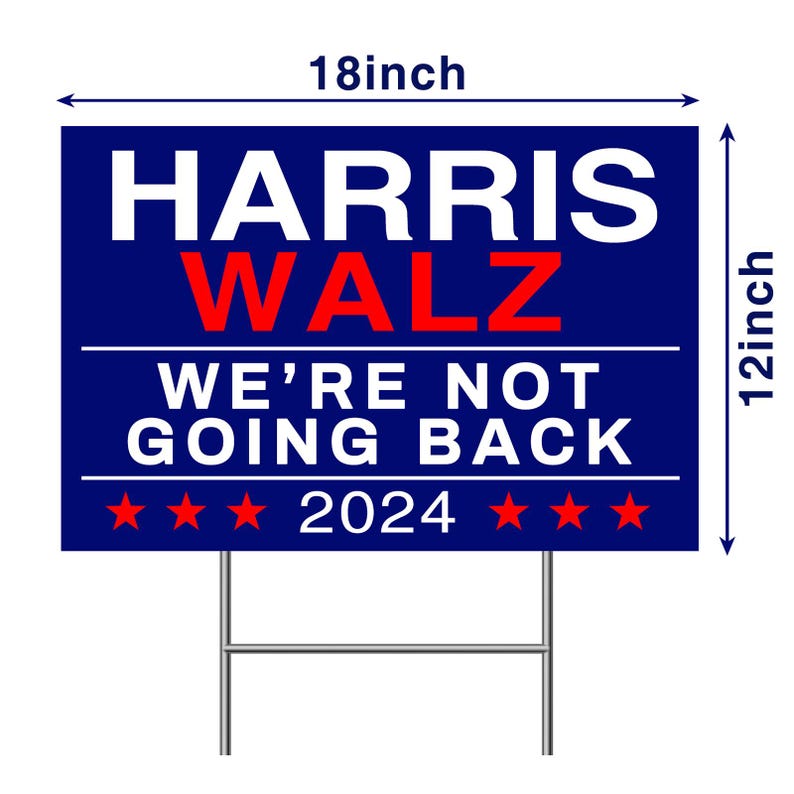Harris Walz 2024 Yard Sign, Kamala Harris Tim Walz Waltz para el ...