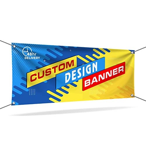 Custom Banner Personalized Vinyl Banner 13 Oz Matte Finish Full Color ...