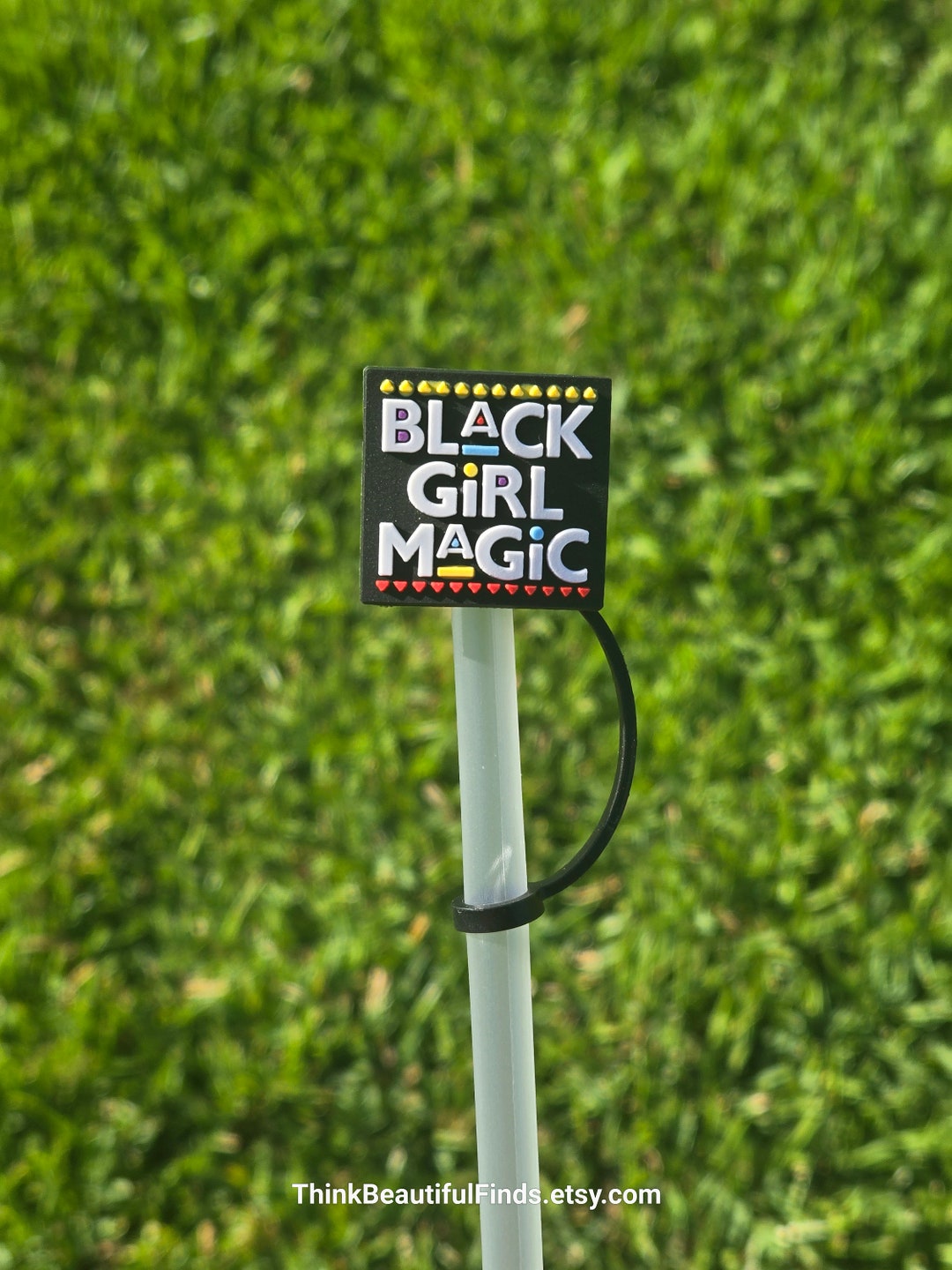 Straw Topper Black Girl Magic Straw Topper - Etsy