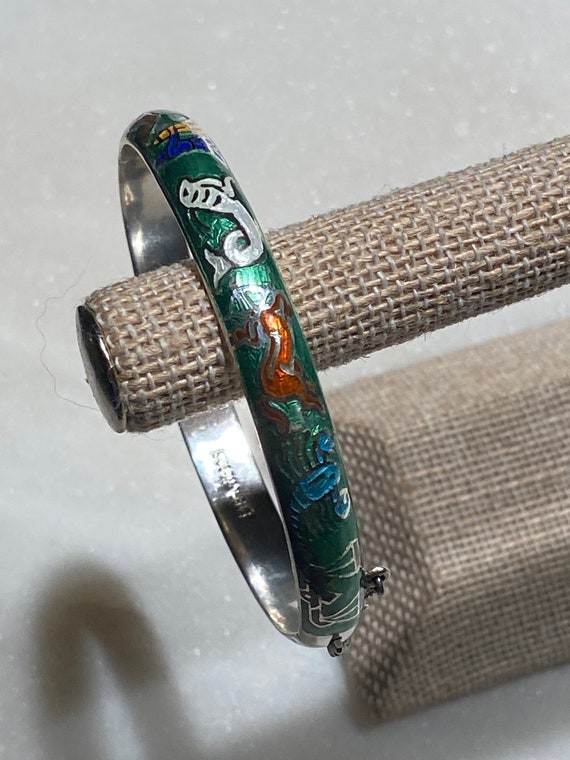 siam enamel bangle - Gem