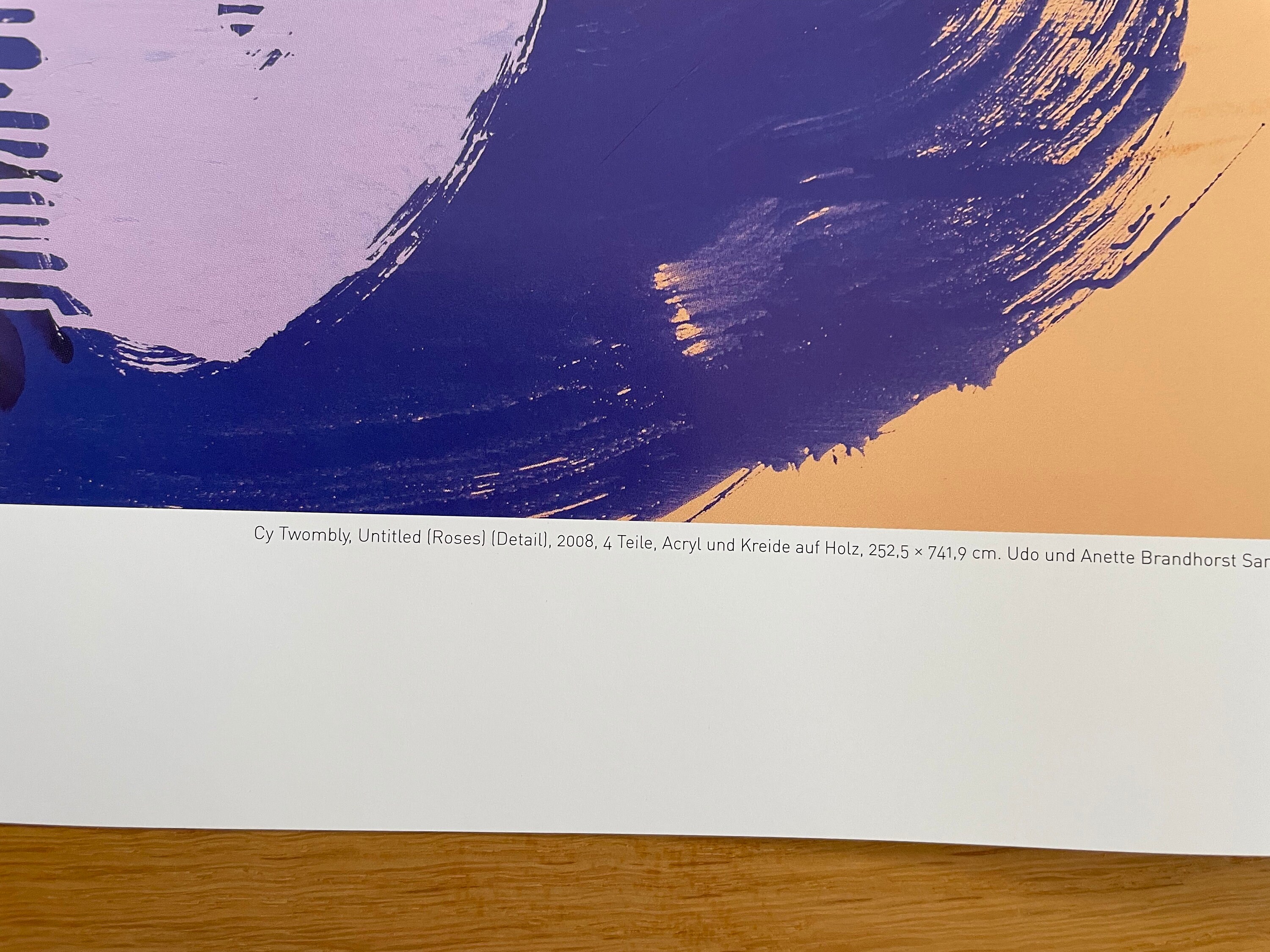 CY TWOMBLY - Original Exhibition Poster "untitled (roses)" Blue - Etsy UK
