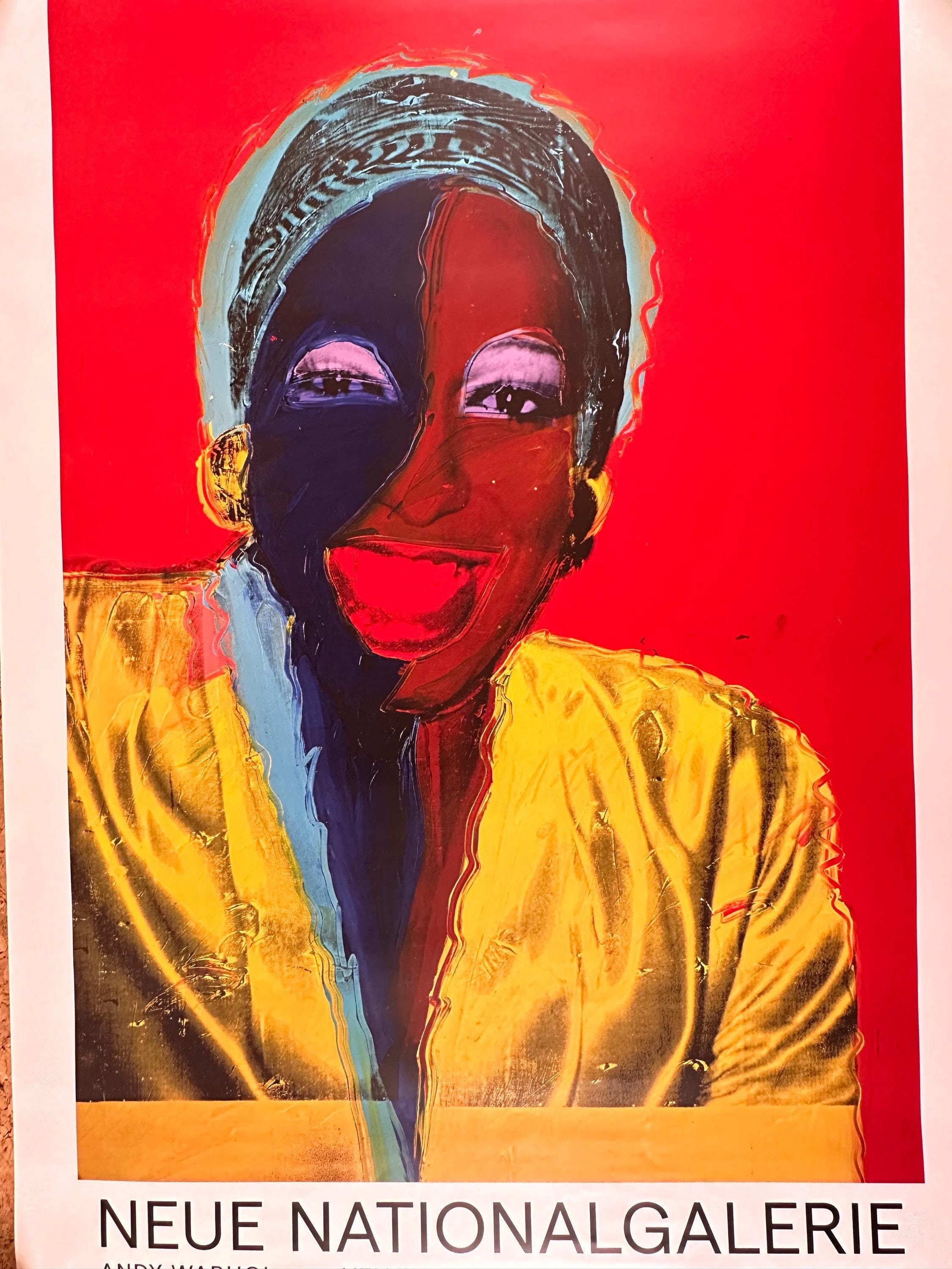 ANDY WARHOL Original Exhibition Poster velvet Rage and Beauty Neue ...