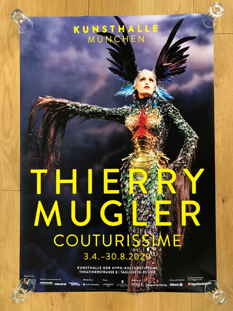 THIERRY MUGLER Original Exhibition Poster Munich - Etsy