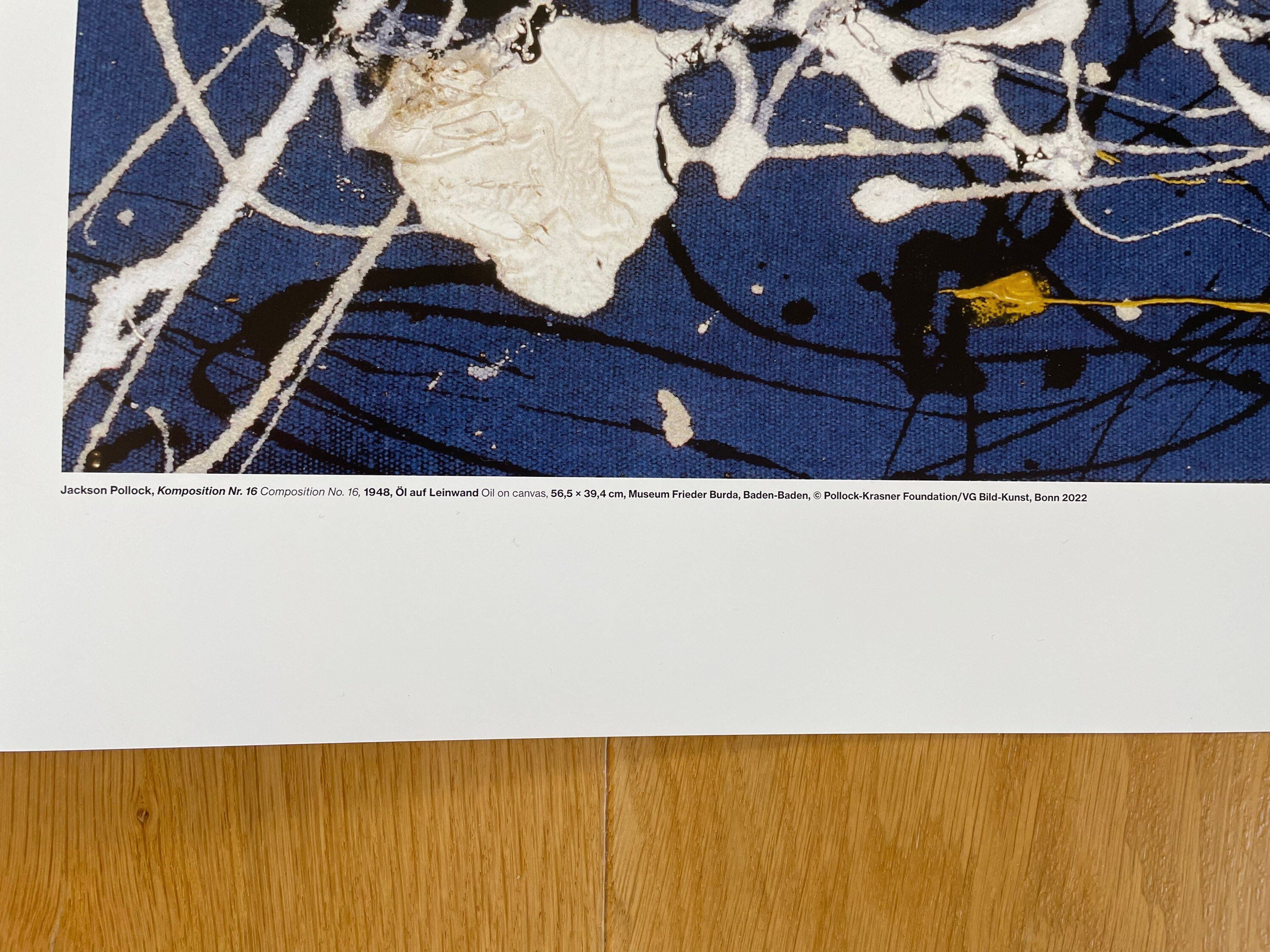 JACKSON POLLOCK - Original Exhibition Poster "composition No. 16" From ...