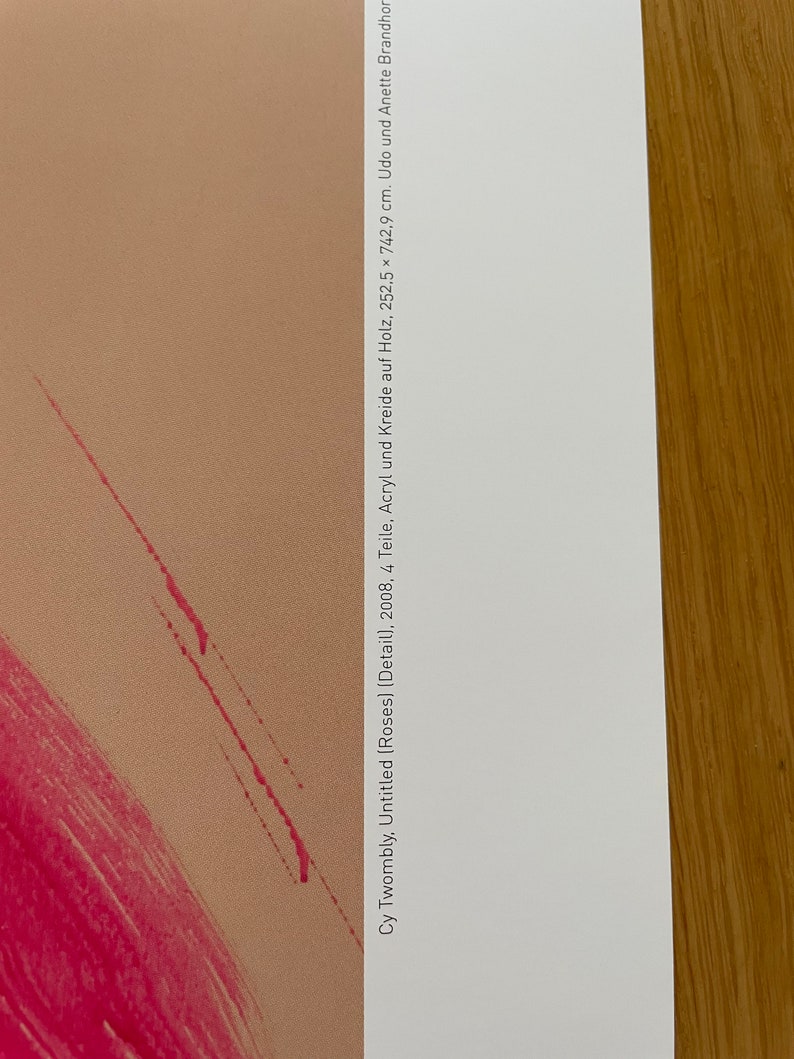 CY TWOMBLY - Original Exhibition Poster "untitled (roses)" Pink - Etsy ...