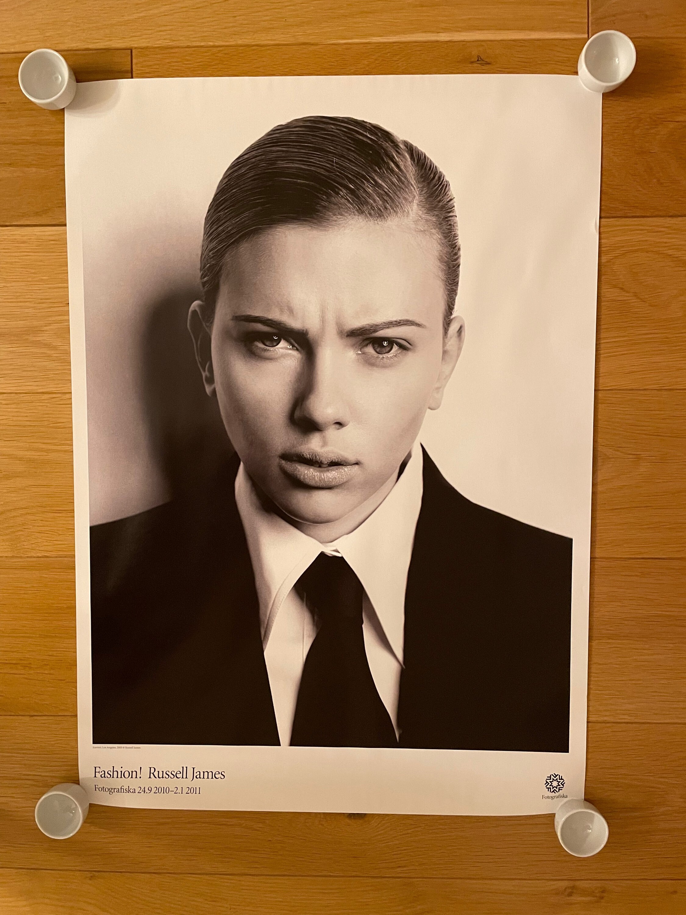RUSSELL JAMES Original Exhibition Poster of Scarlett Johansson ...