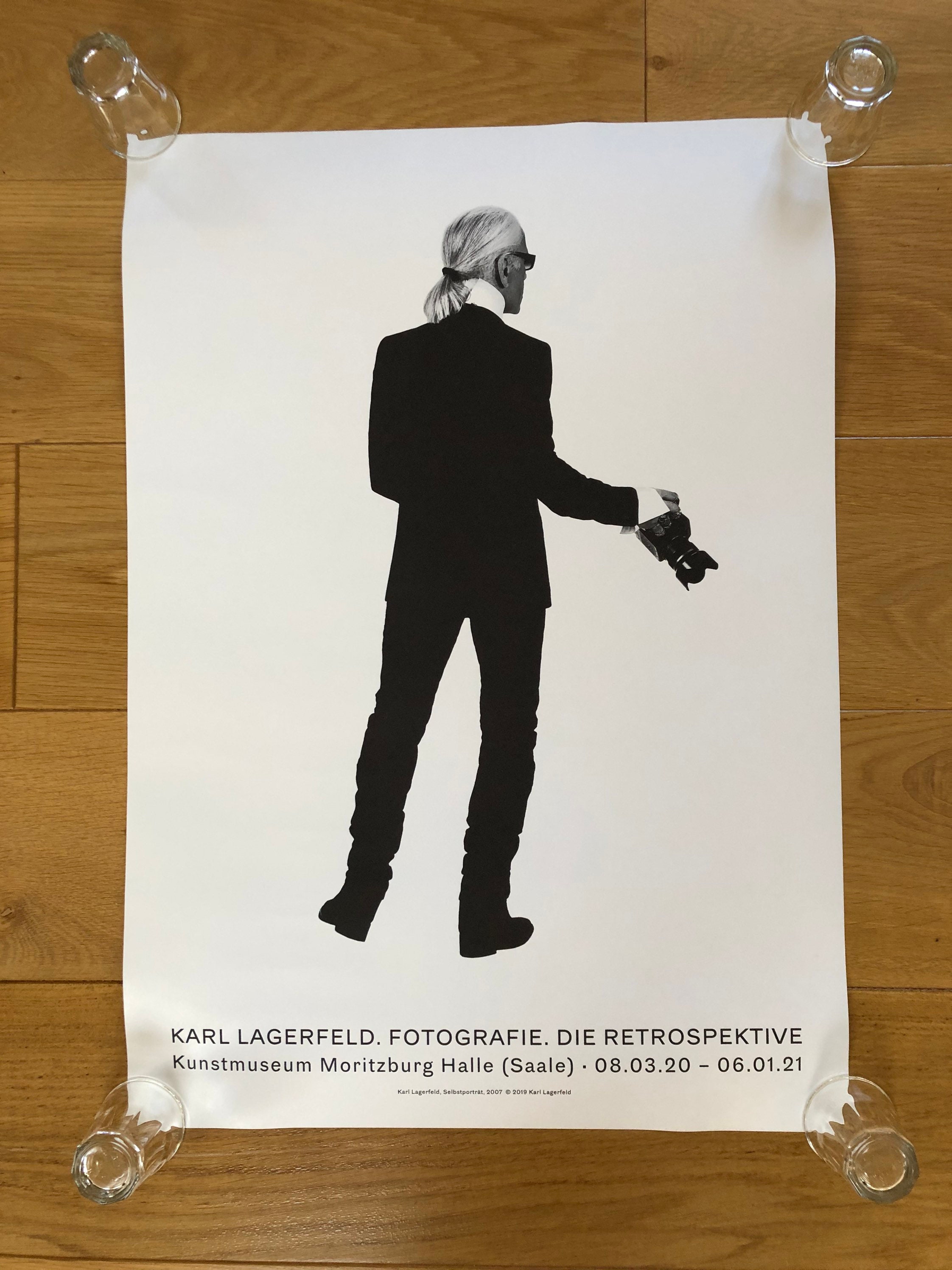 KARL LAGERFELD Original exhibition poster Selbstporträt - Etsy.de