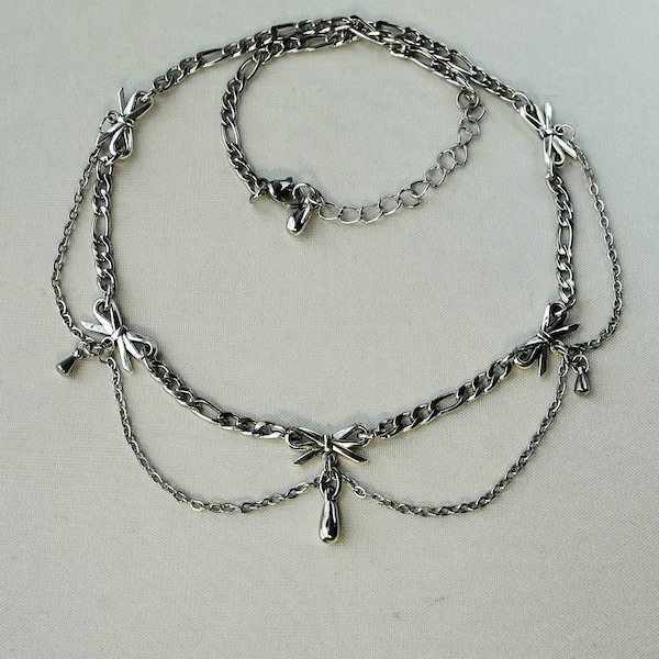 Black Coquette Necklace - Etsy