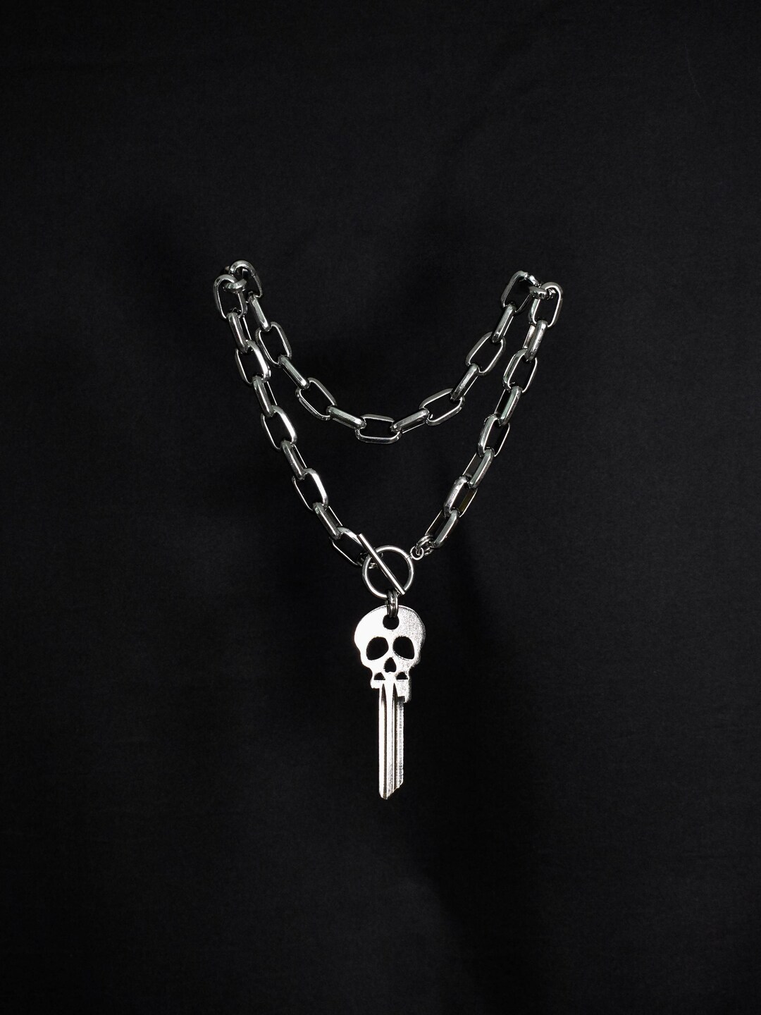 Reaper Chain | Stainless Steel Tarnish-free Skull Key Chunky Grunge ...
