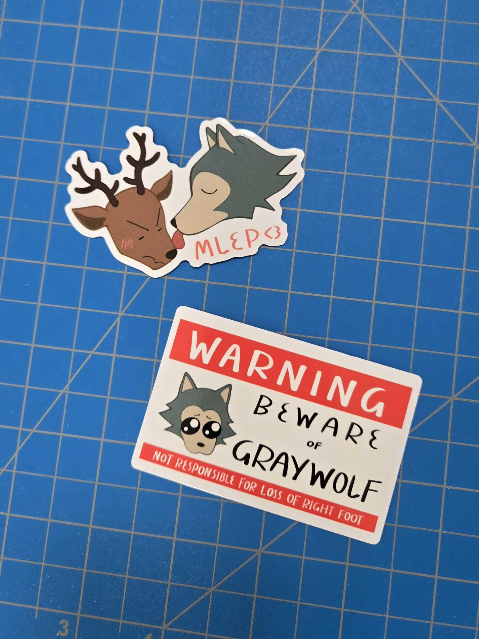 Beastars Lougoshi and Legoshi Stickers - Etsy