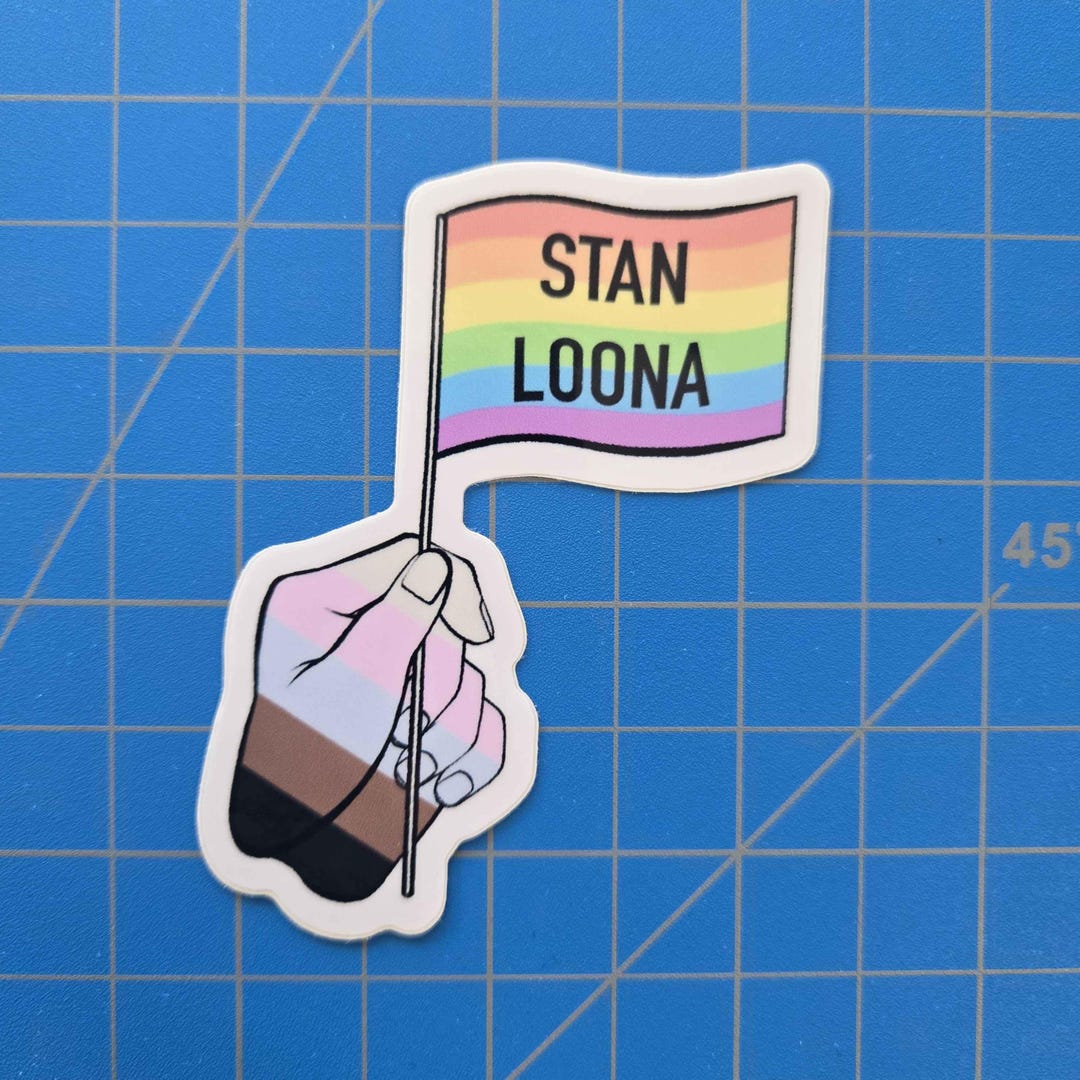 Stan Loona Flag Sticker - Etsy