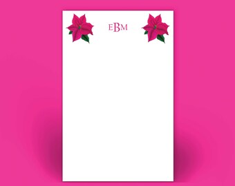 Personalized Notepad Pink Lily Notepad for Her Floral - Etsy